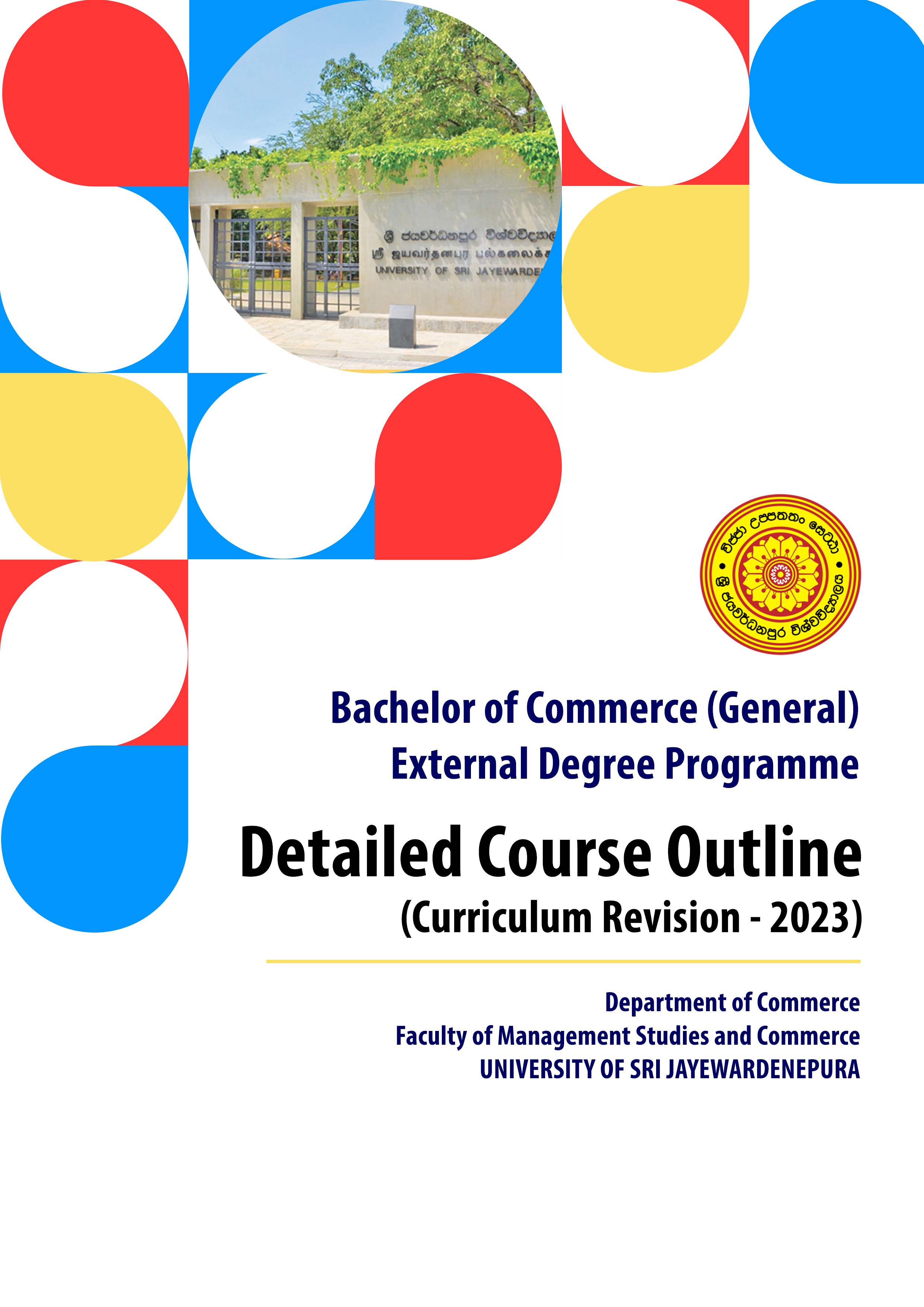 Prospectus & Course Outline – Faculty of Humanities and Social Sciences ...